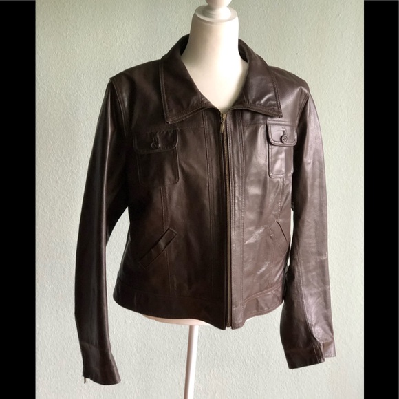 wallace sacks | Jackets & Coats | Mens Wallace Sacks Brown Leather ...